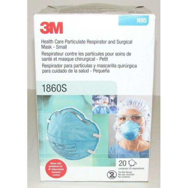 3M Health Care Particulate Respirator and Surgical Mask 1860 N95