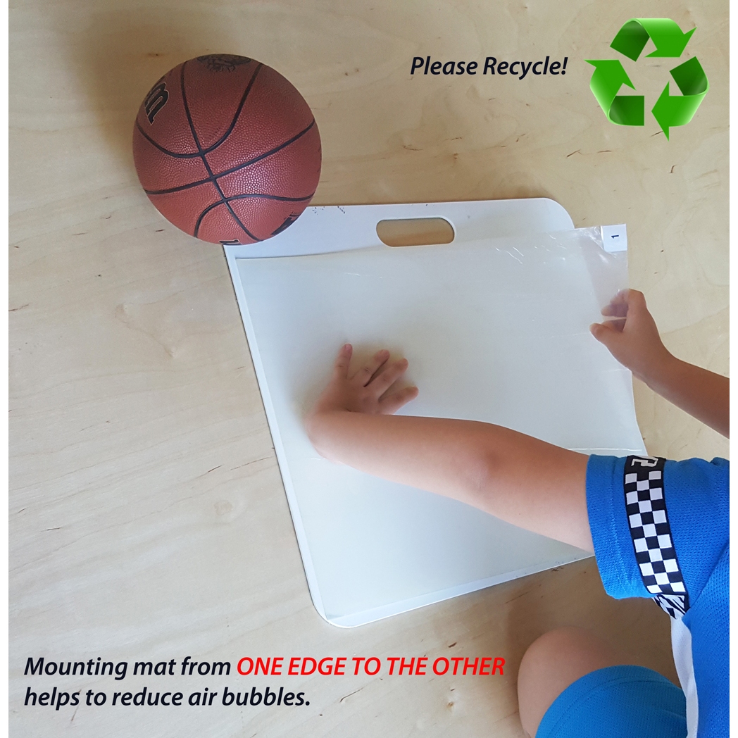 ClearDIY Small Basketball Sticky Mat Replacement 30 Sheets Plus Gift 30 ...