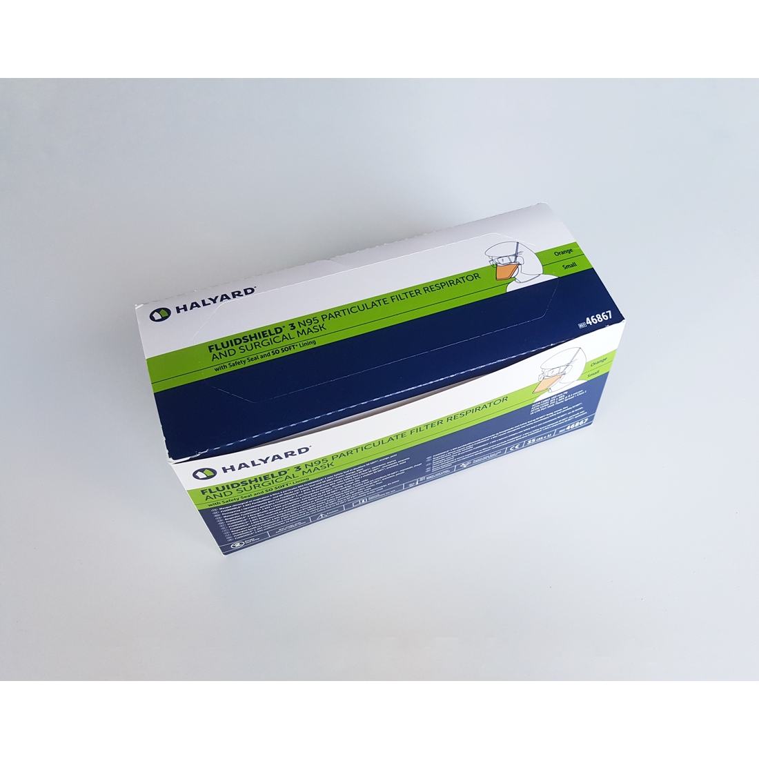 HALYARD FLUIDSHIELD N95 Particulate Filter Respirator And Surgical Mask