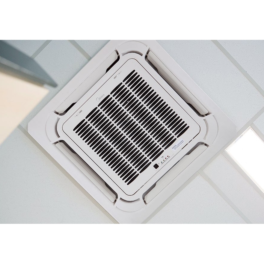 Midea Premier Hyper Series Ceiling Mount Ceiling Cassette Mini-Split ...