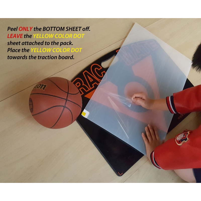 Slipp-Nott Basketball Sticky Mat WIDER MEDIUM TRACMATE 50 Sticky Sheets ...