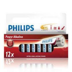 12 Pack Philips PowerLife Alkaline AA/AAA